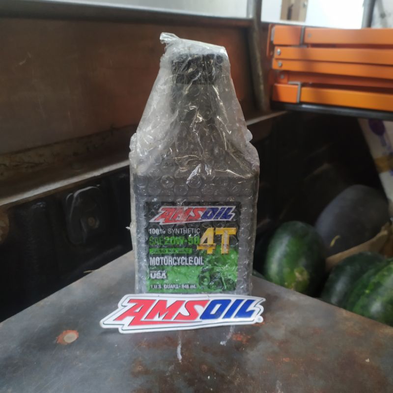 Amsoil 20W-50 น้ำมันเครื่อง แอมซอย 20W-50 สังเคราะห์100% 4จังหวะ ...