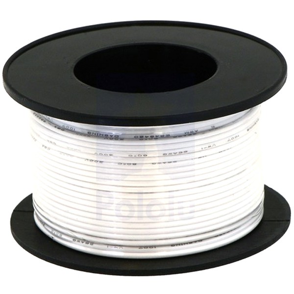 Stranded Wire: White, 26 AWG, 70 Feet | Shopee Thailand