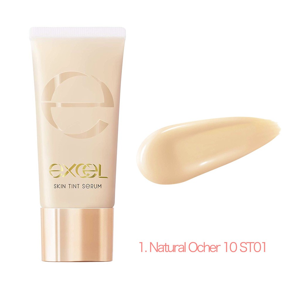 EXCEL Skin Tint เซรัมรองพื้น แบบทินต์ SPF28 PA++ 35 กรัม 4 สี เหมาะสำหรับผิวที่หลากหลาย จาก ...