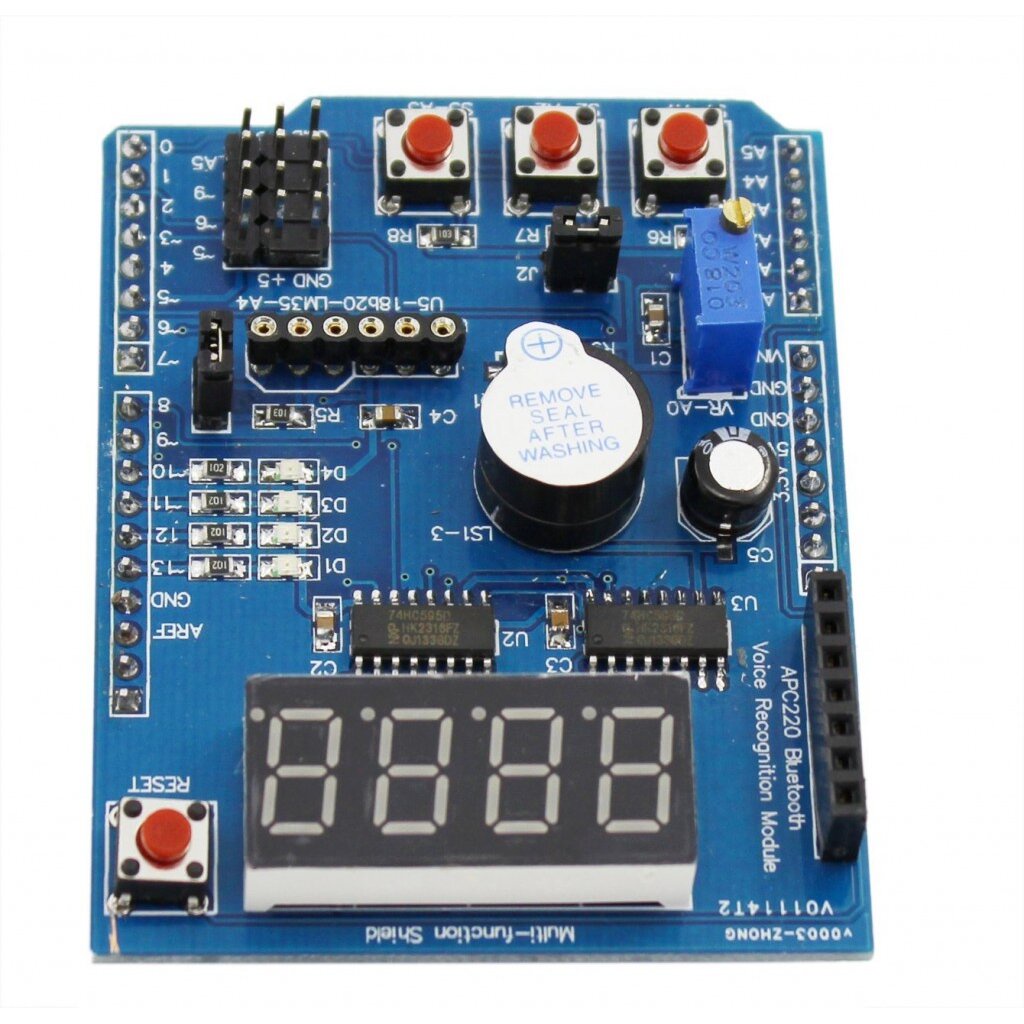 Arduino Multi-function Expansion Board (Basic Learning Kit) บอร์ดทดลอง Arduino Shield | Shopee ...