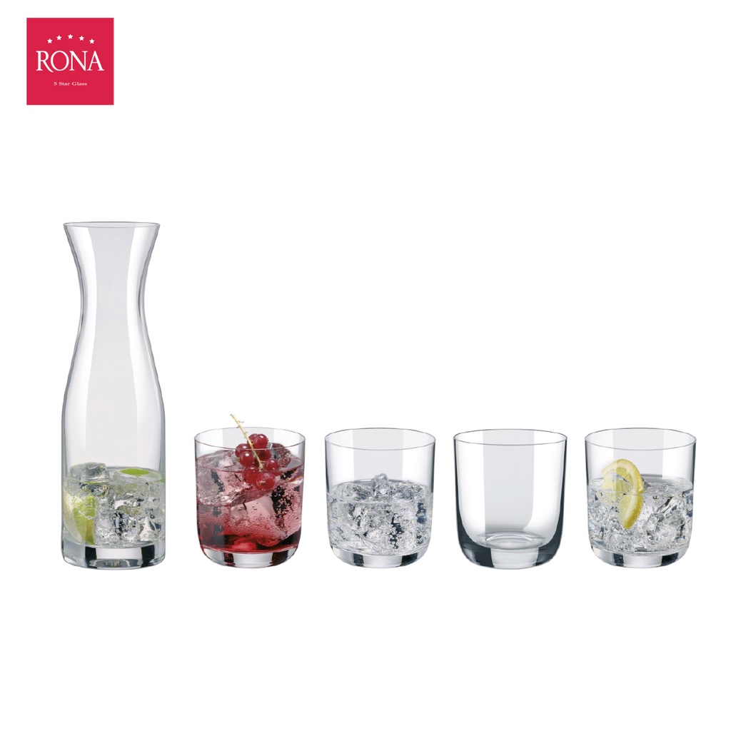 เซตขวดน้ำ Rona Water Set 5 (ขวด+แก้วน้ำ 4 ใบ) | Shopee Thailand