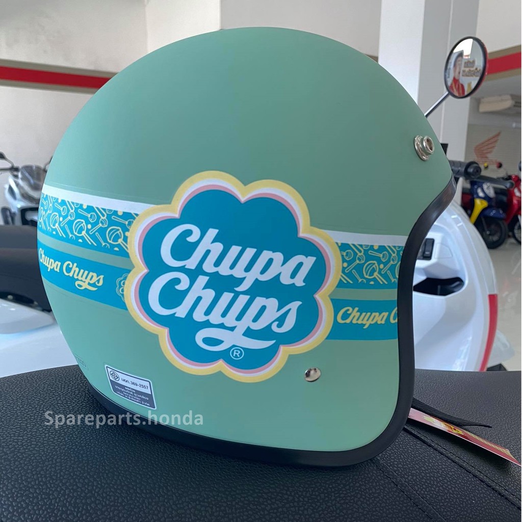 หมวกกันน็อก H2C HELMET OPEN FACE SERIES 2021– CHUPA CHUPS | Shopee Thailand