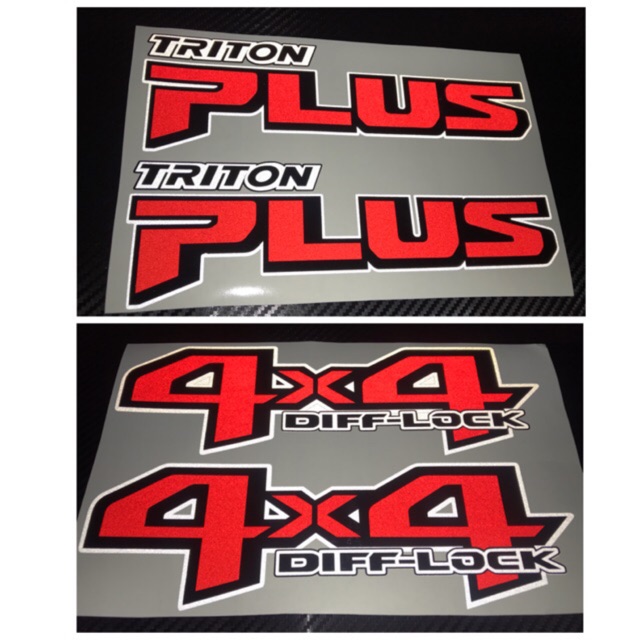 4x4 diff-lock TRITON PLUS 2019 งานตัดสะท้อนแสง3M | Shopee Thailand