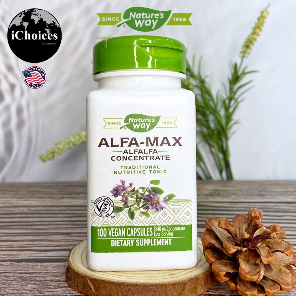 อัลฟา-แมกซ์ อัลฟัลฟา Nature's Way® Alfa-Max Alfalfa Concentrate 840 mg ...