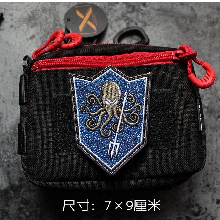 Superfine embroidered magic patch Trident Octopus replica PDW Octopus ...