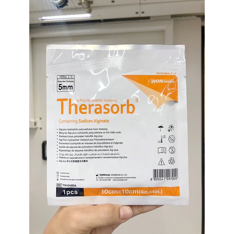 Therasorb polyurethane foam plus Alginate (โฟมปิดแผล)/แผ่นแปะแผลกดทับ ...