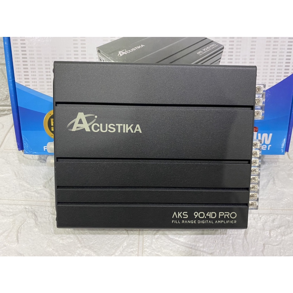 เพาเวอร์แอมป์แอมคลาสดี 4CH Acustika AKS 90.4D PRO 800Wขับกลางแหลม ได้ถึง 16 ดอก | Shopee Thailand