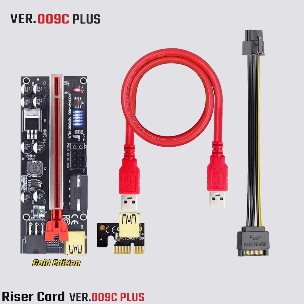 [ส่งจากไทย]Riser 012max Riser 009s Plus 8 cap สายไรเซอร์ Pci-e riser 1x ...