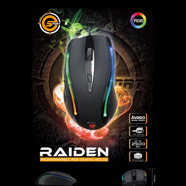 Neolution E-Sport Gaming Mouse Raiden macro มาพร้อม Software Macro Key ...