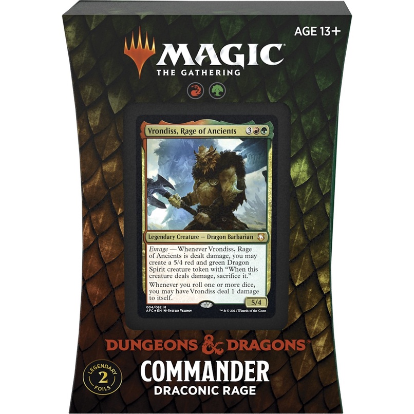 MTG Adventures in the Forgotten Realms Commander Decks - Draconic Rage ...
