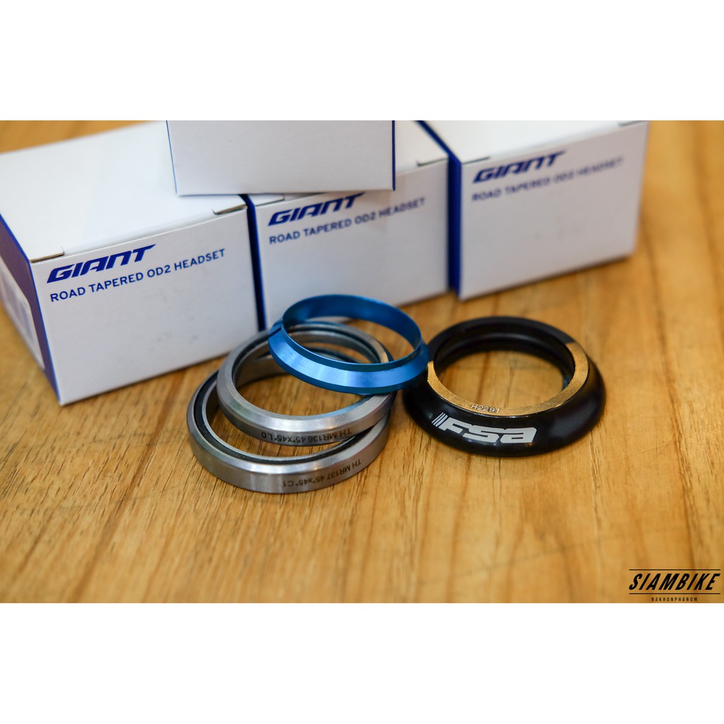 ลูกปืนคอ Giant FSA OD2 OverDrive 2 Road Bike Tapered Headset 1-1/4" to ...