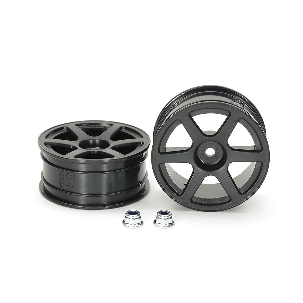 TAMIYA 53453 MEDIUM-NARROW 6-SPOKE WHEELS (24mm, OFFSET+2, 2pcs ...