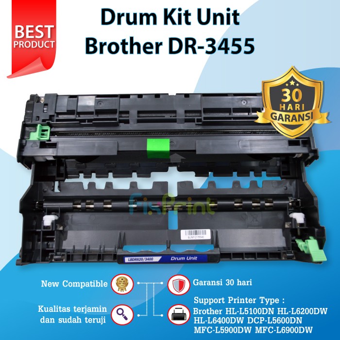 Imaging Drum Unit Toner Compatible DR3455 DR-3455 Brother MFC-L5900DW ...