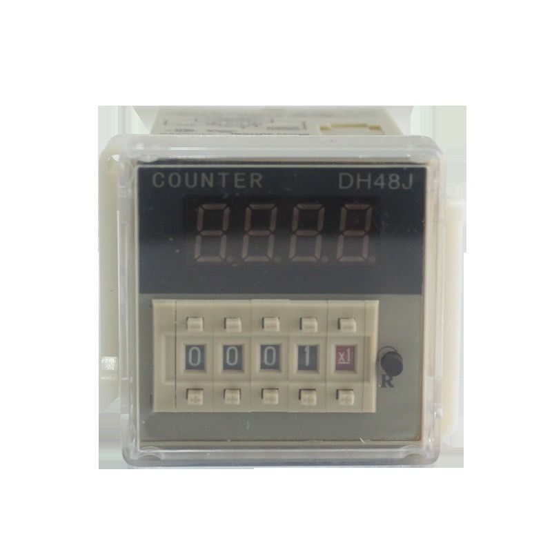 DH48J-8 เคาน์เตอร์ดิจิตอล(0-9999) พร้อม socket กระแส 5A 250VAC มี 12V ...