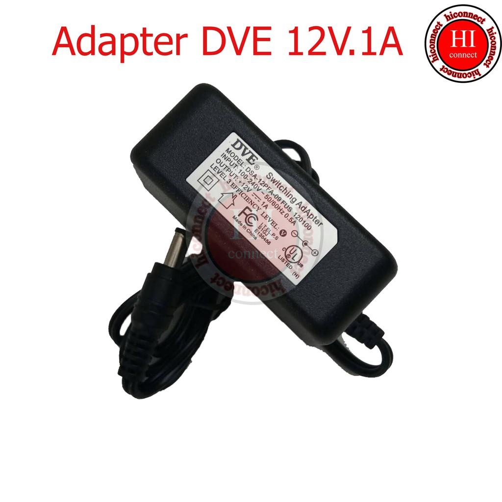 Adapter DVE 12v 1a สำหรับกล้องวงจรปิด | Shopee Thailand
