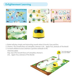 หุ่นยนต์ ของเล่นเสริมพัฒนาการ Coding Unplugged Robot เขียนโปรแกรม Genius Innovative Toy Coding ...