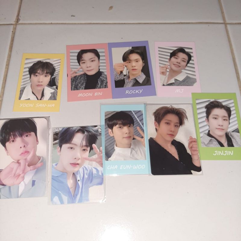 Photocard PC โพลารอยด์ ASTRO Roroha ทุกคุณ mj jinjin jiu cha eunwoo moonbin rocky sanha | Shopee ...
