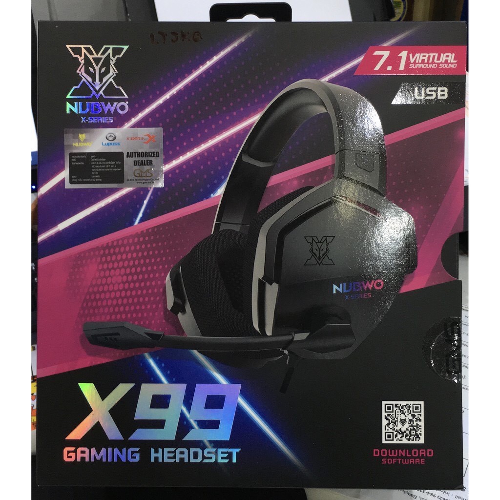 ⚡NEW⚡หูฟังเกมมิ่ง Nubwo X99 X-Series Gaming headset สาย USB Virtual Surround 7.1 ประกัน 2 ปี ...