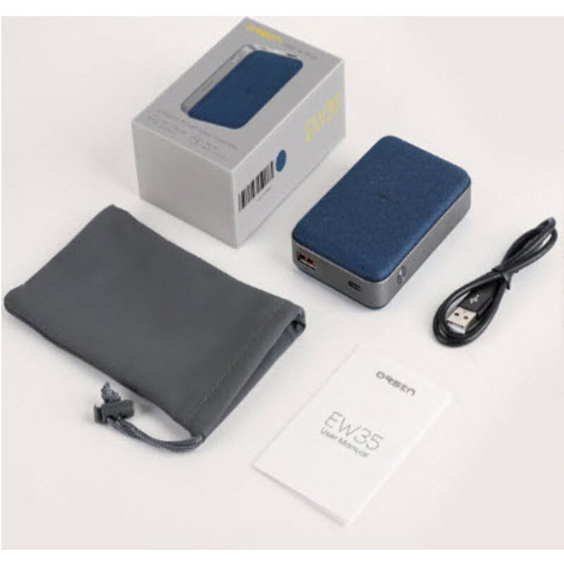 Eloop EW35 10000mah สีฟ้า/Eloop EW35 10000mah Blue | Shopee Thailand