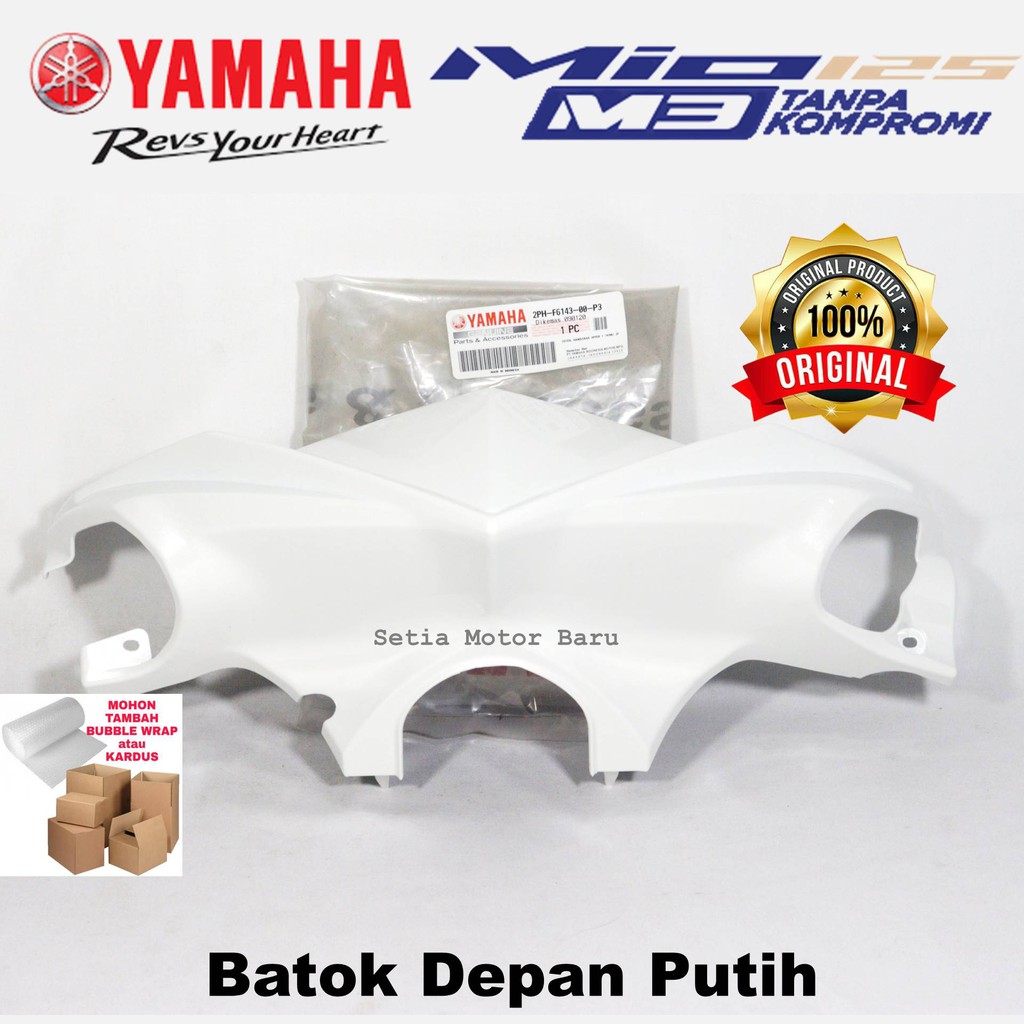 PUTIH Original Yamaha Mio M3 Mio Z MioM3 Mioz สีขาวไฟหน้ารถจักรยานยนต์ ...