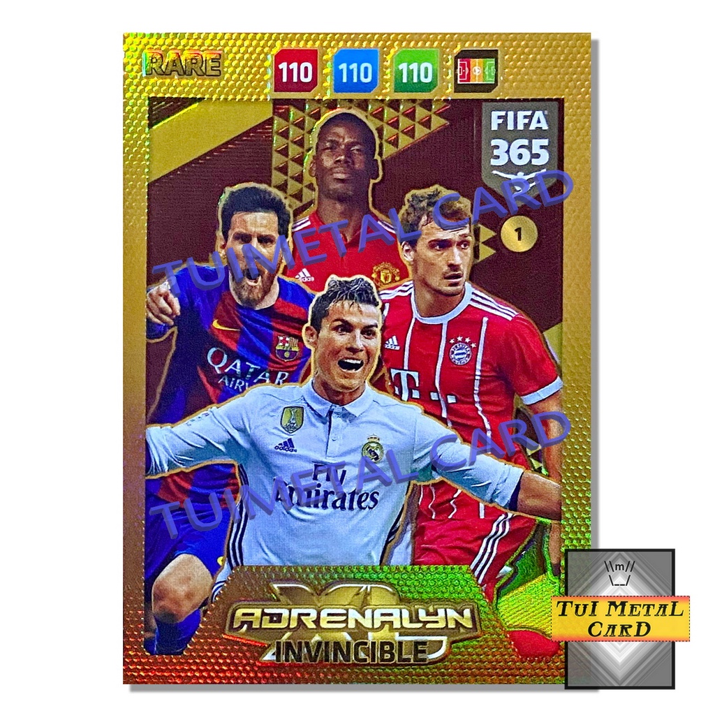 PANINI FIFA 365 2018 ADRENALYN XL: RARE / INVINCIBLE / LEGEND / TOP ...