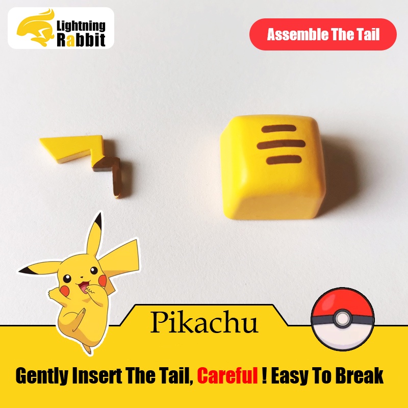 【KEYCAP】Pikachu ปุ่มกดคีย์บอร์ด พลาสติกเรซิ่น ลายปิกาจู โปเกม่อน R4 OEM ...