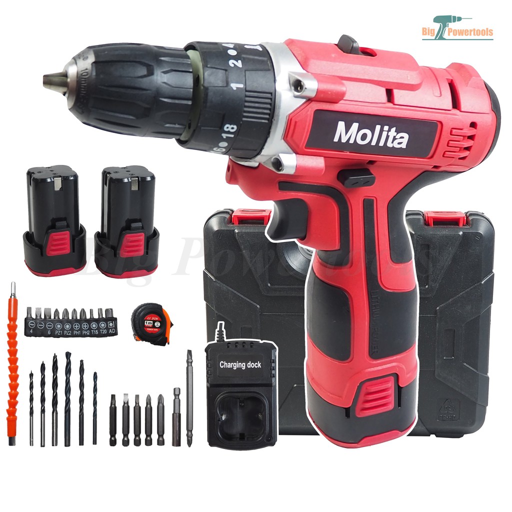 MOLITA สว่านไร้สายR สว่าน99V 3 ระบบ มีระบบกระแทก แบตเตอรี่ Li-ion อย่าง ...