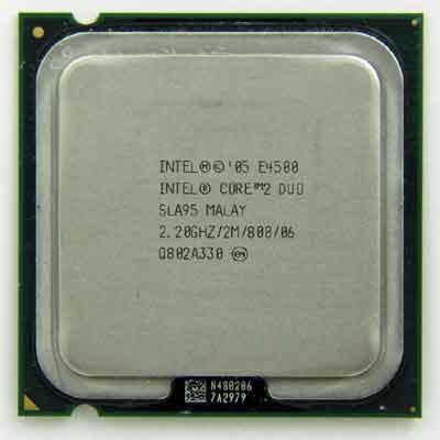 Intel E4500 Intel Core 2 Duo SLA95 2.20GHZ/2M/800/06 LGA775 CPU ...
