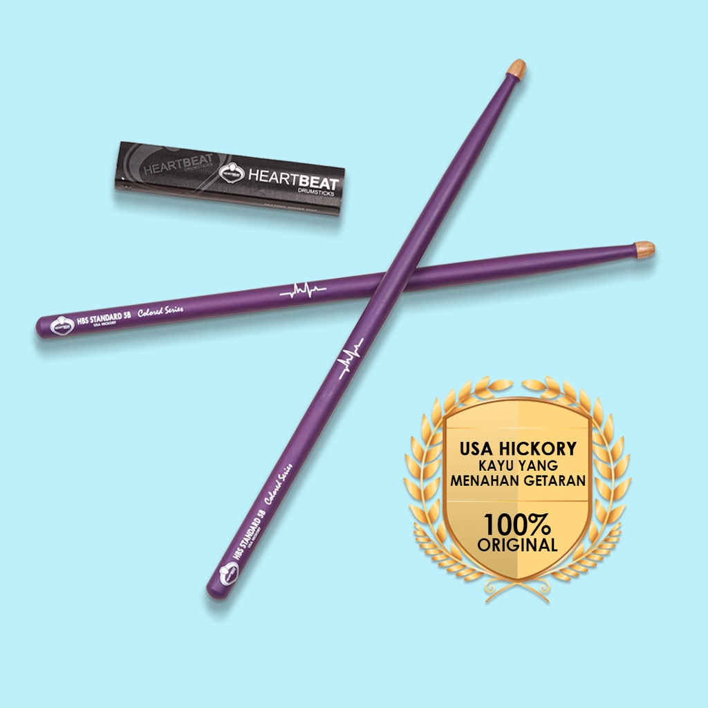 Drum Sticks Heartbeat Drumsticks Colored Series 5B | Shopee Thailand