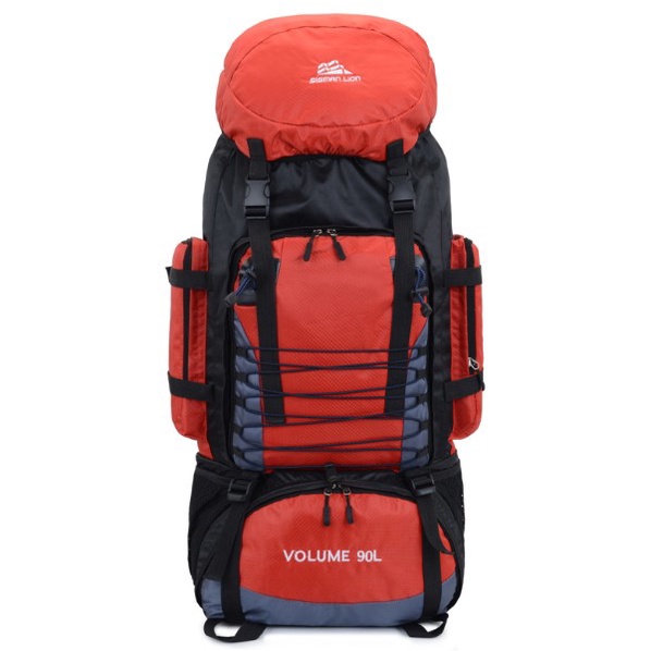 SM กระเป๋าเป้เดินป่า ใบใหญ่ ขนาด 90 ลิตร เป้สะพายหลัง ใบใหญ่ ร่น JK ...