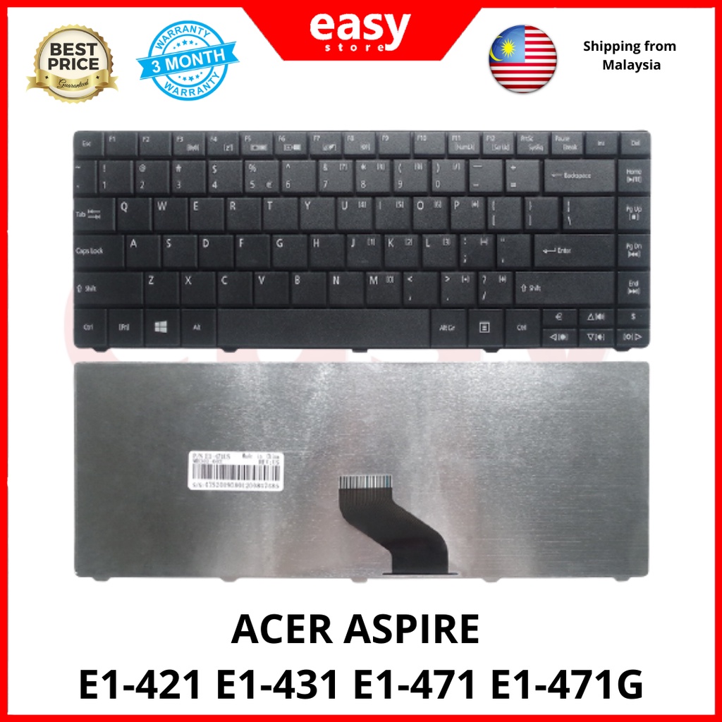 Acer ASPIRE E1-421 E1-431 E1-471 E1-471G ภาพประกอบแป้นพิมพ์แล็ปท็อป | Shopee Thailand