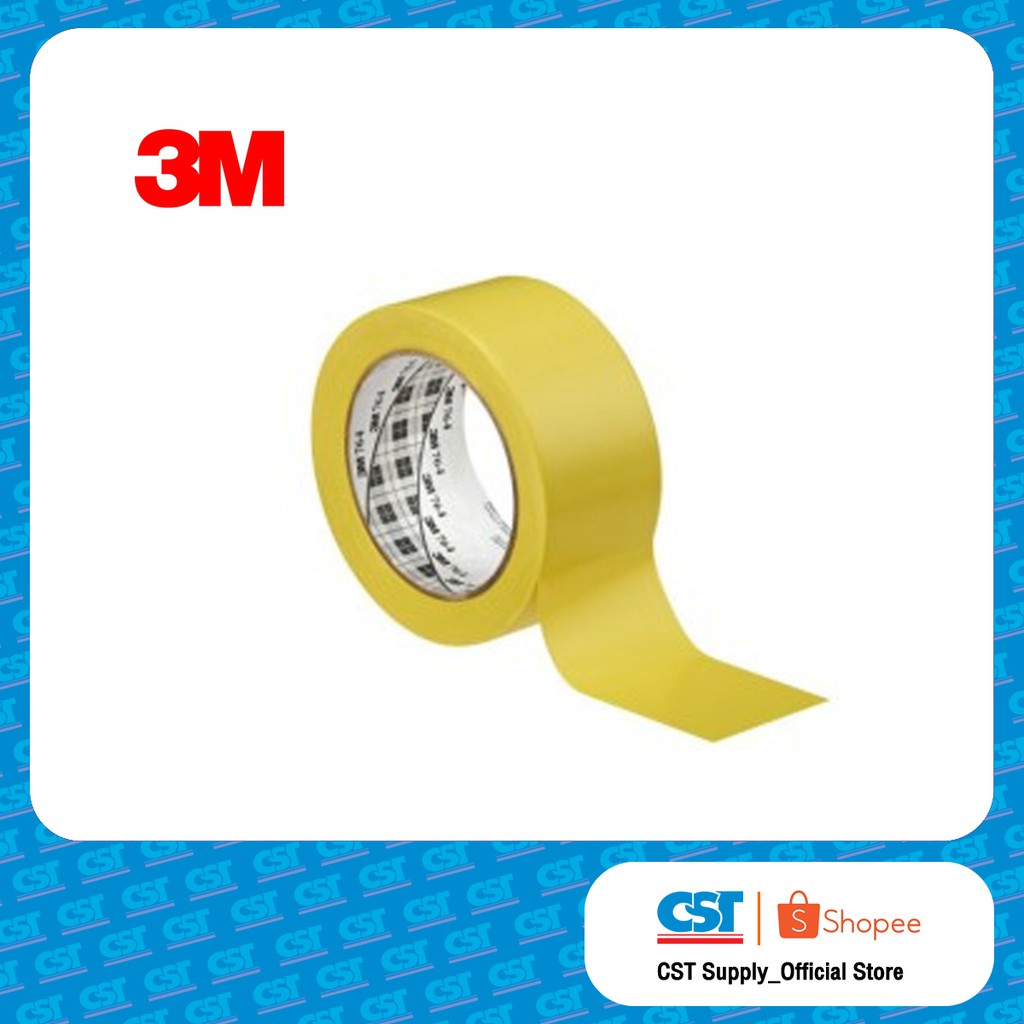 3M Vinyl Tape เทปไวนิลตีเส้น T76 (สีเหลือง) ขนาด 2incx36Yds (ราคา/ม้วน) | Shopee Thailand