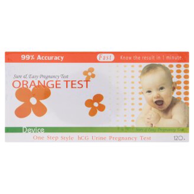 ที่ตรวจครรภ์ ORANGE TEST PREGNANCY TEST DEVICE แบบหยด | Shopee Thailand