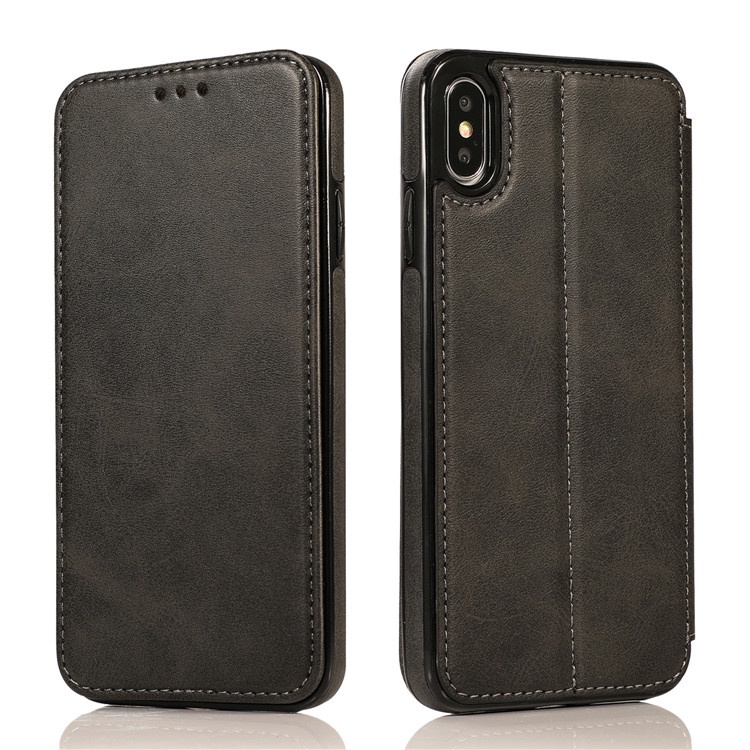 เคสมือถือ Case IP X Series X/XS, XR, Xs Max แบบฝาปิดหน้า เรียบหรูใสบัตร ...