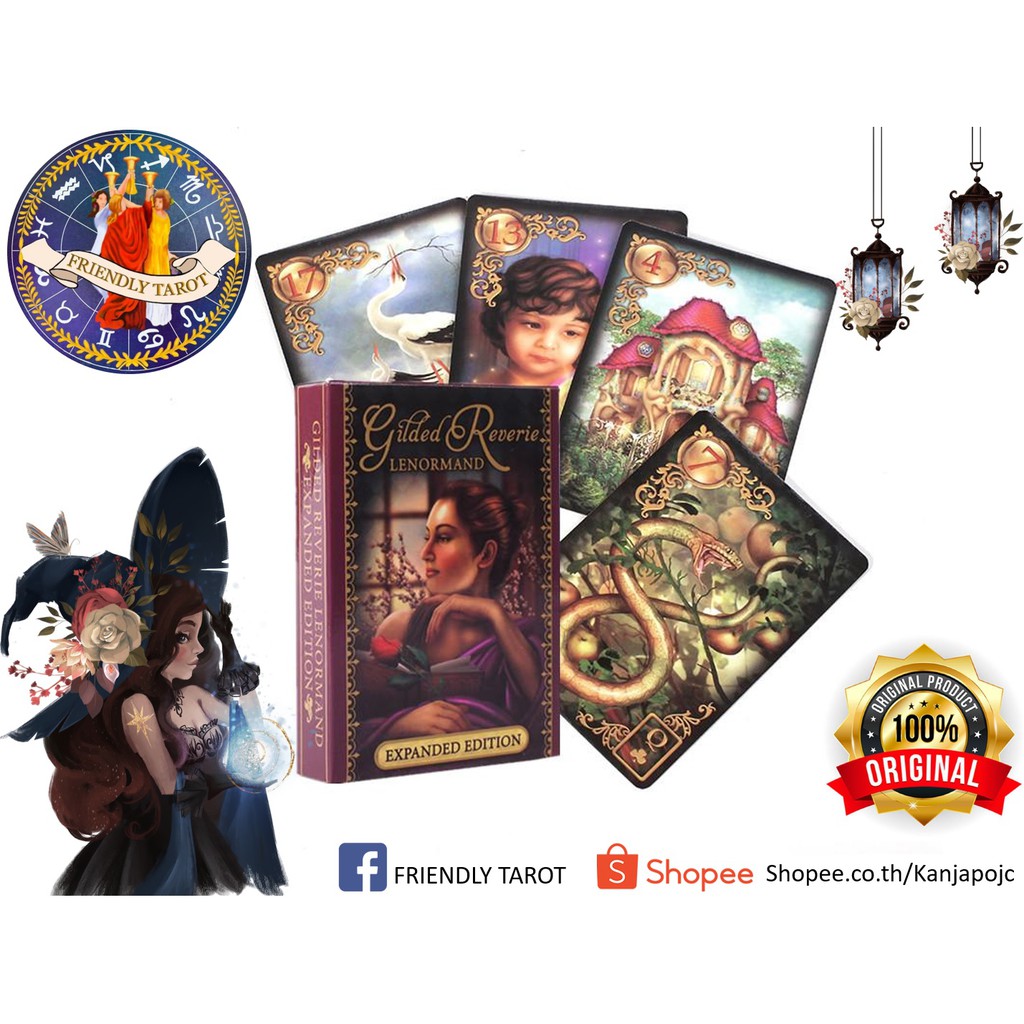 {ไพ่แท้ลิขสิทธิ์} ไพ่ออราเคิล ชุด Gilded Reverie Lenormand | Shopee ... {ไพ่แท้ลิขสิทธิ์} ไพ่ออราเคิล ชุด Gilded Reverie Lenormand | Shopee ...