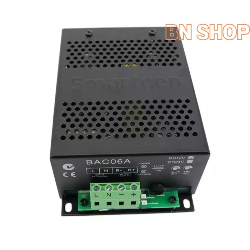 ชุดชาร์จแบตเตอรี่สำหรับเครื่องปั่นไฟ BAC06A Switching Battery Floating Charger 12V 6A | Shopee ...
