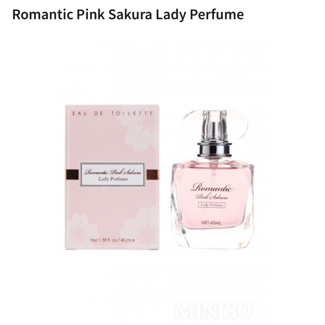 Miniso Romantic Pink Sakura Lady Perfume 45ml. | Shopee Thailand