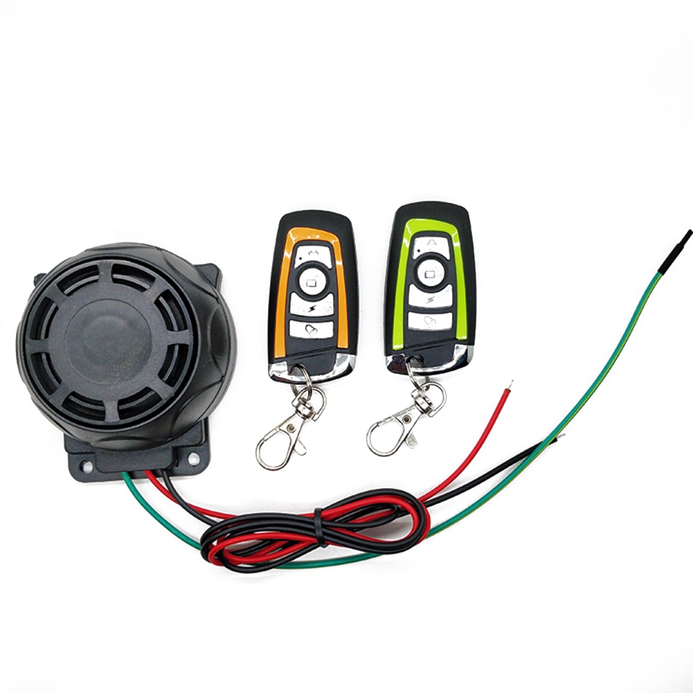 Dual Remote Control Motorcycle Alarm Security System Theft Protection ...