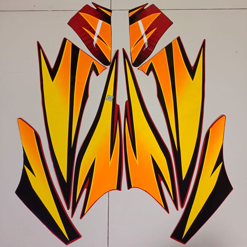 Merah 2004 2005 Honda Tiger red Striping สติ๊กเกอร์มอเตอร์ไซค์คุณภาพดี ...