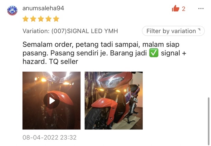 ไฟสัญญาณเลี้ยว LED สําหรับ YAMAHA HONDA RSX150 RS150 RS150R R25 R15 MT15 MT25 R15M CBR150R ...