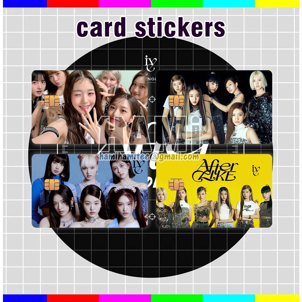 สติกเกอร์ IVE CARD STICKER - IVE KPOP TNGO CARD STICKER - LIZ YUJIN REI LEESEO GAEUL WONYOUNG ...
