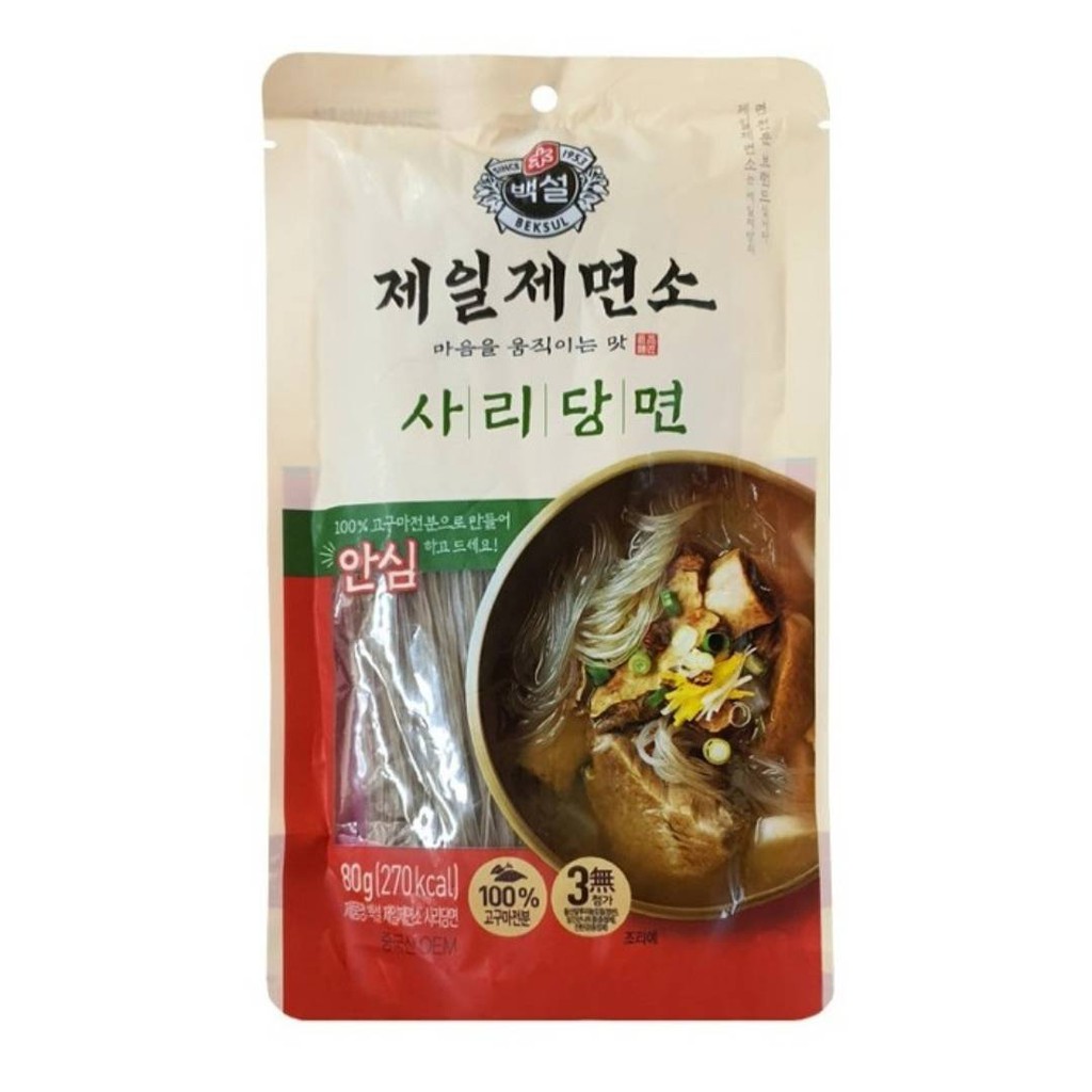 วุ้นเส้นเกาหลี CJ brand premium dangmyeon 80g japchae จับแช ทังมยอน plate dangmyeon 300g ...