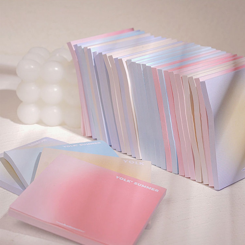 Gradient Color Notes Memo Sticky Note เครื ่ องเขียนอุปกรณ ์ ของขวัญ ...