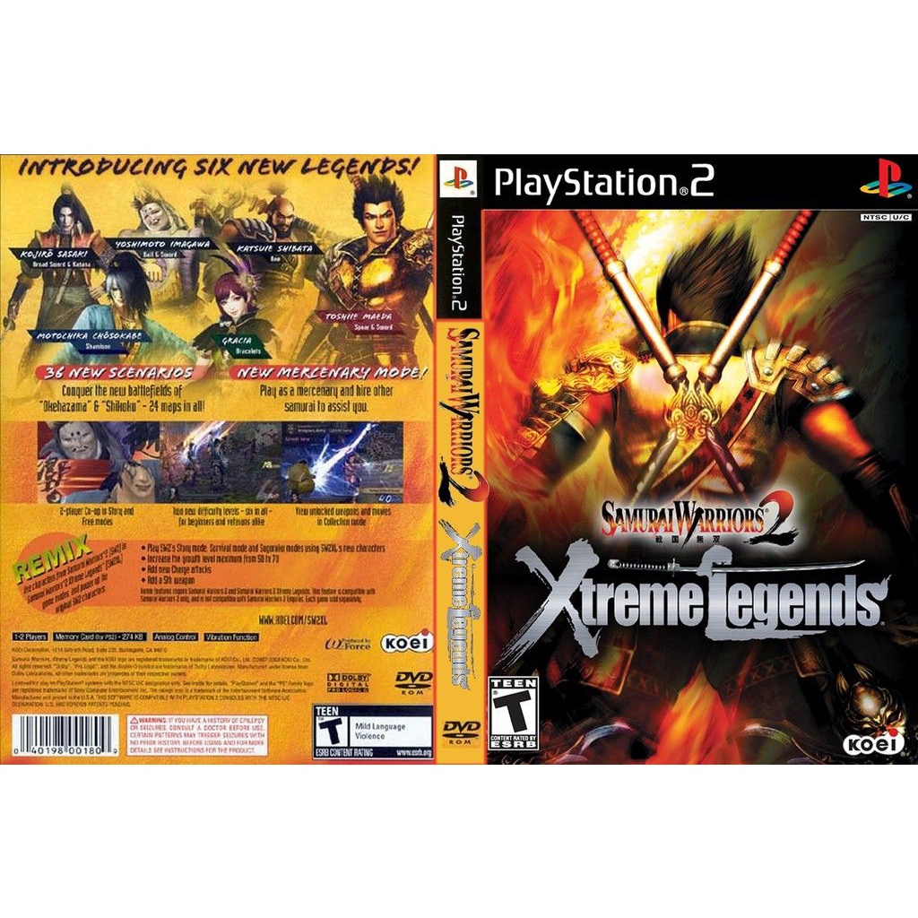 แผ่นเกมส์ PS2 Samurai Warriors 2 - Xtreme Legends คุณภาพ ส่งไว (DVD ...