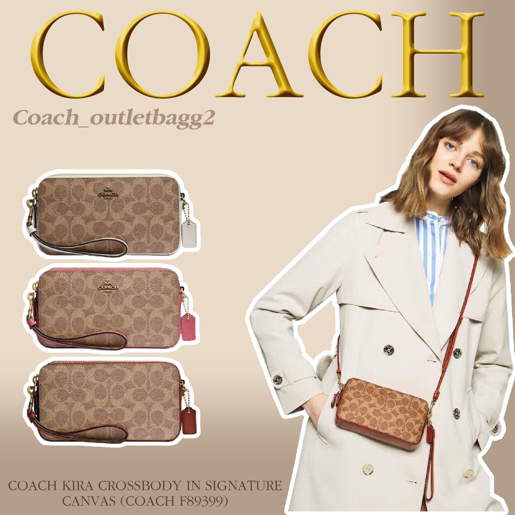 Coach Kira Crossbody In Colorblock Signature | Shopee Thailand