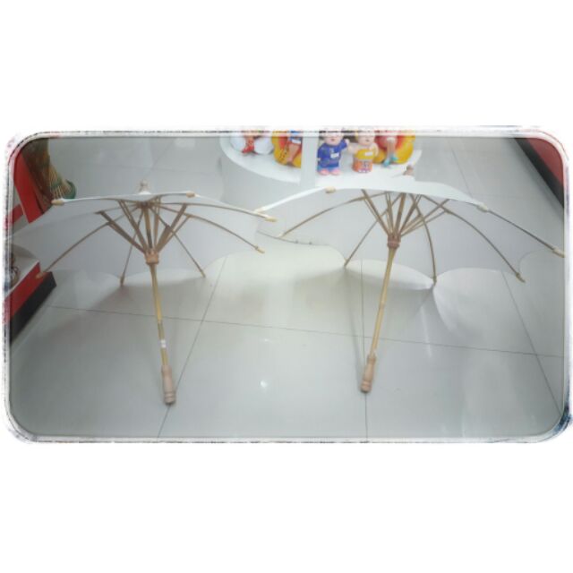 ร่มสีขาวล้านนา ผ้าดิบ | Shopee Thailand