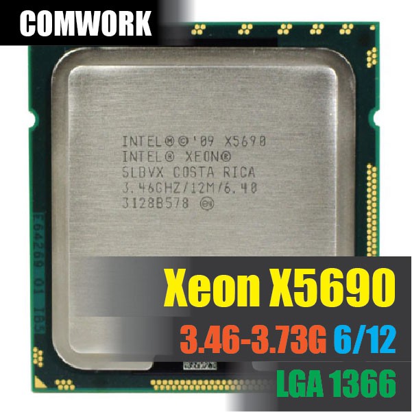 ซีพียู Intel XEON X5690 LGA 1366 CPU PROCESSOR X58 WORKSTATION SERVER ...