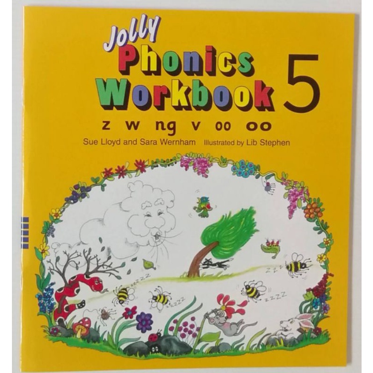 Jolly phonics workbook #5 Group 5 - z, w, ng, v, oo, OO | Shopee Thailand