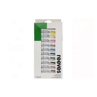 Reeves สีอะคริลิค ชุด 12 สี | Shopee Thailand