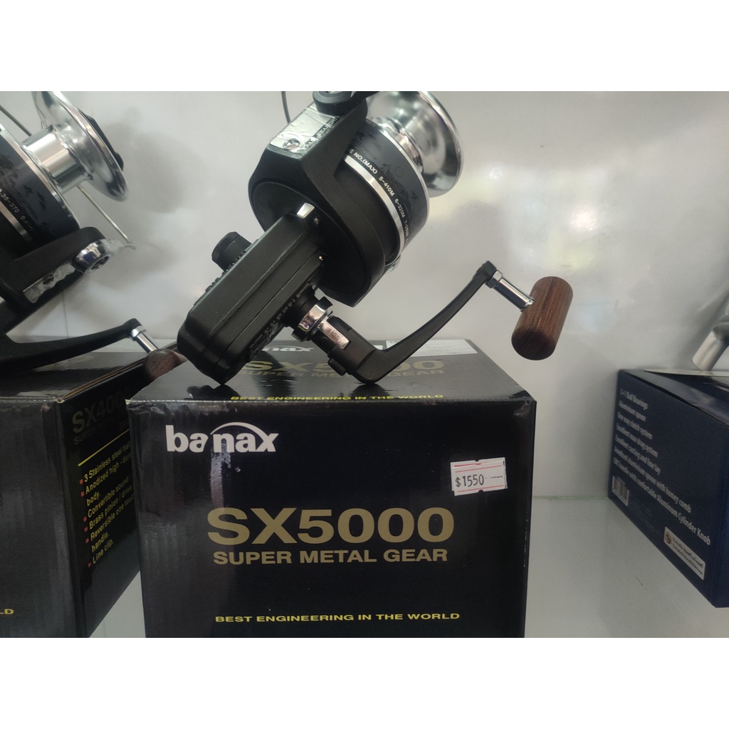 รอกสปินนิ่ง Banax รุ่น SX มีเบอร์ 2000/3000/4000/5000 รอกตกปลา Banax sx ...